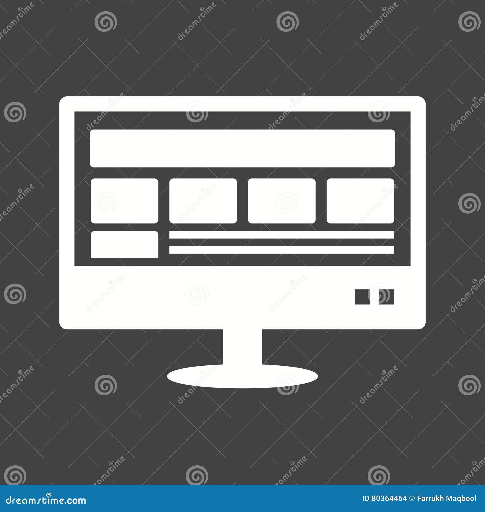 Layout Display stock vector. Illustration of icon, concept - 80364464