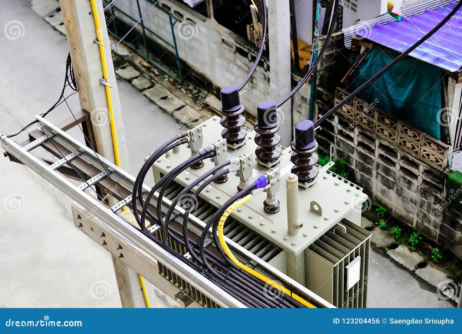 Layout Of A Substation Earthing System Royalty-Free Stock Photography ...