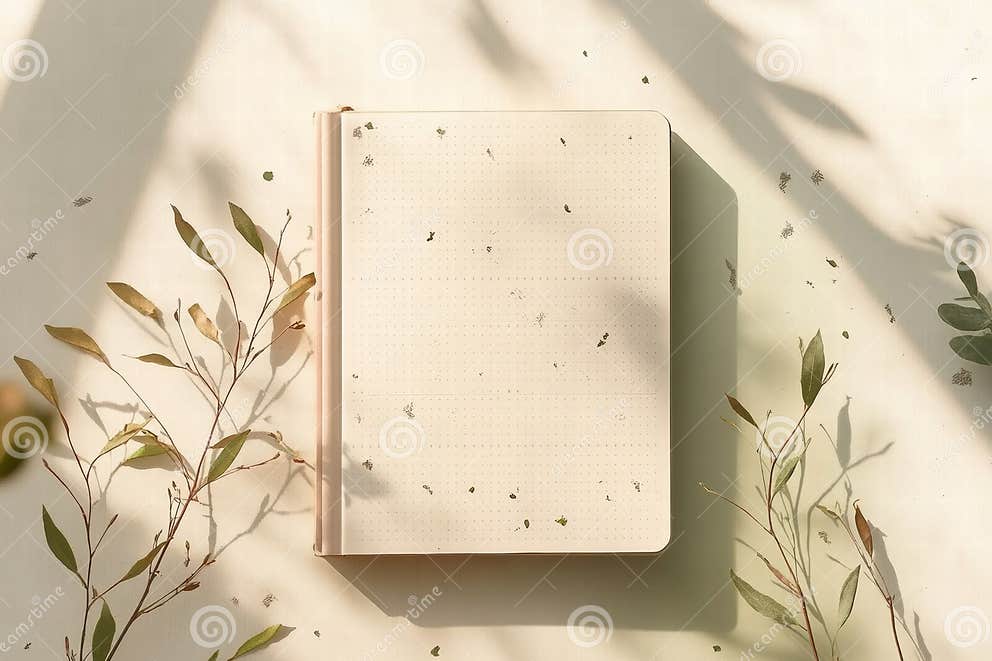 Elegant Minimalist Planner Layout with Subtle Grid Lines and Mock Up ...