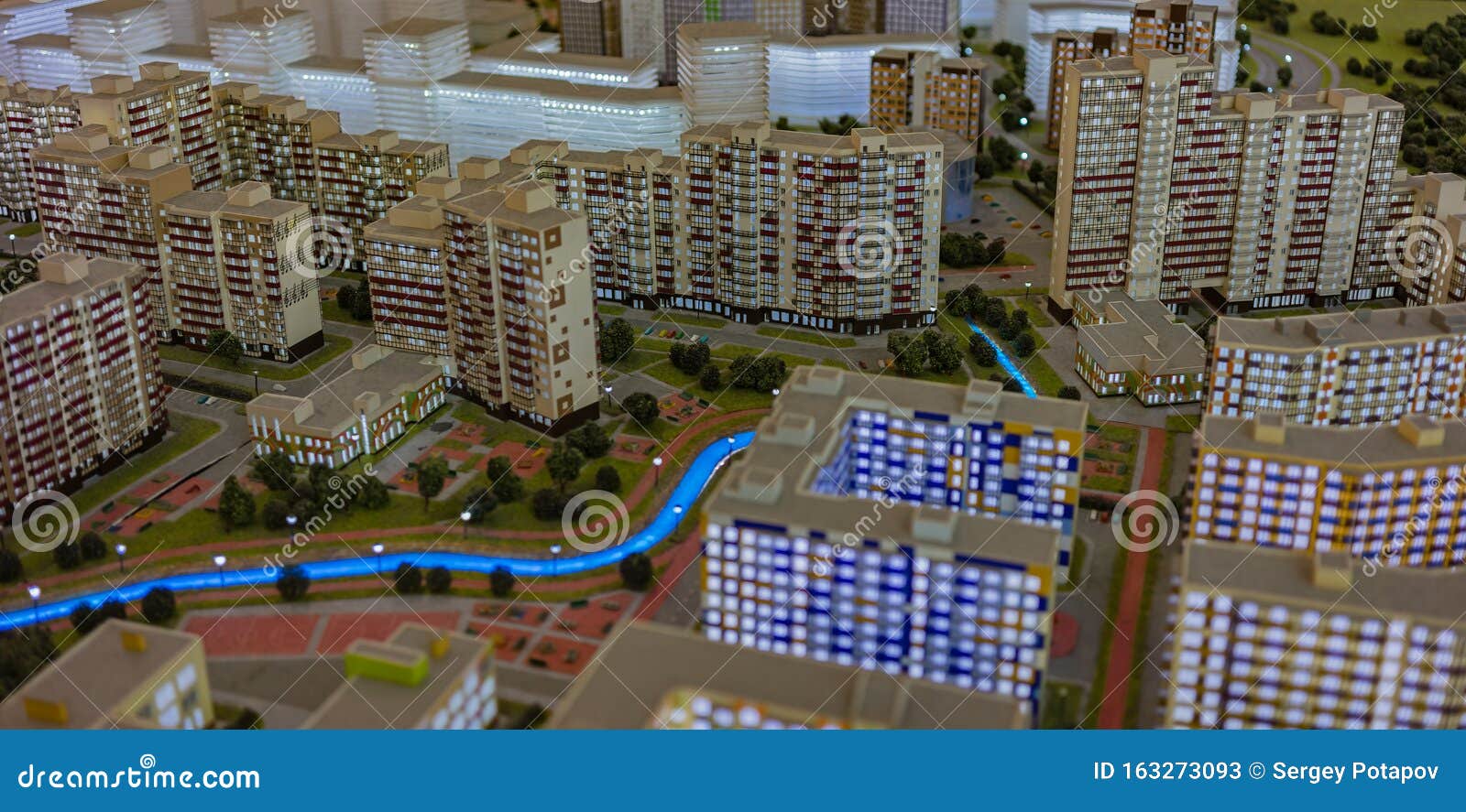 Layout of the Future Residential District. Stock Image - Image of idea ...