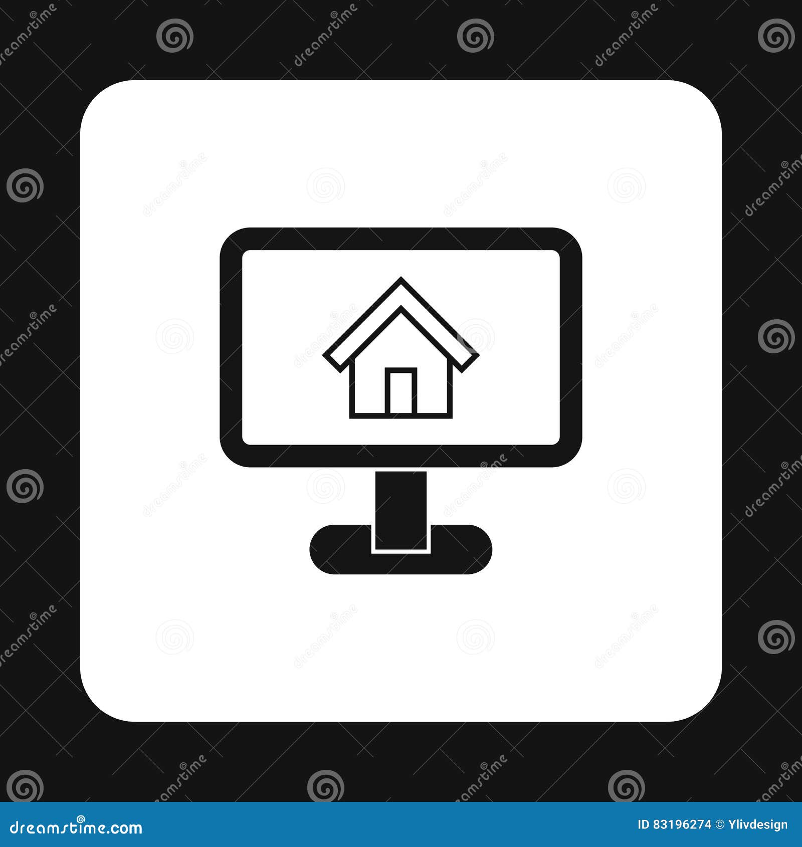 Layout of House Icon, Simple Style Stock Vector - Illustration of ...