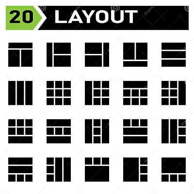 Layout Icon Set Include Layout, Grid, Dashboard, Interface, User Interface, Align, Template ...