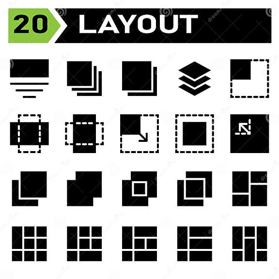 Layout Icon Set Include Layout, Grid, Dashboard, Interface, User ... Layout Icon Set Include Layout, Grid, Dashboard, Interface, User ...