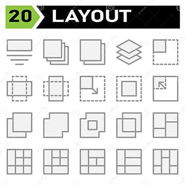Layout Icon Set Include Layout, Grid, Dashboard, Interface, User Interface, Align, Template ...