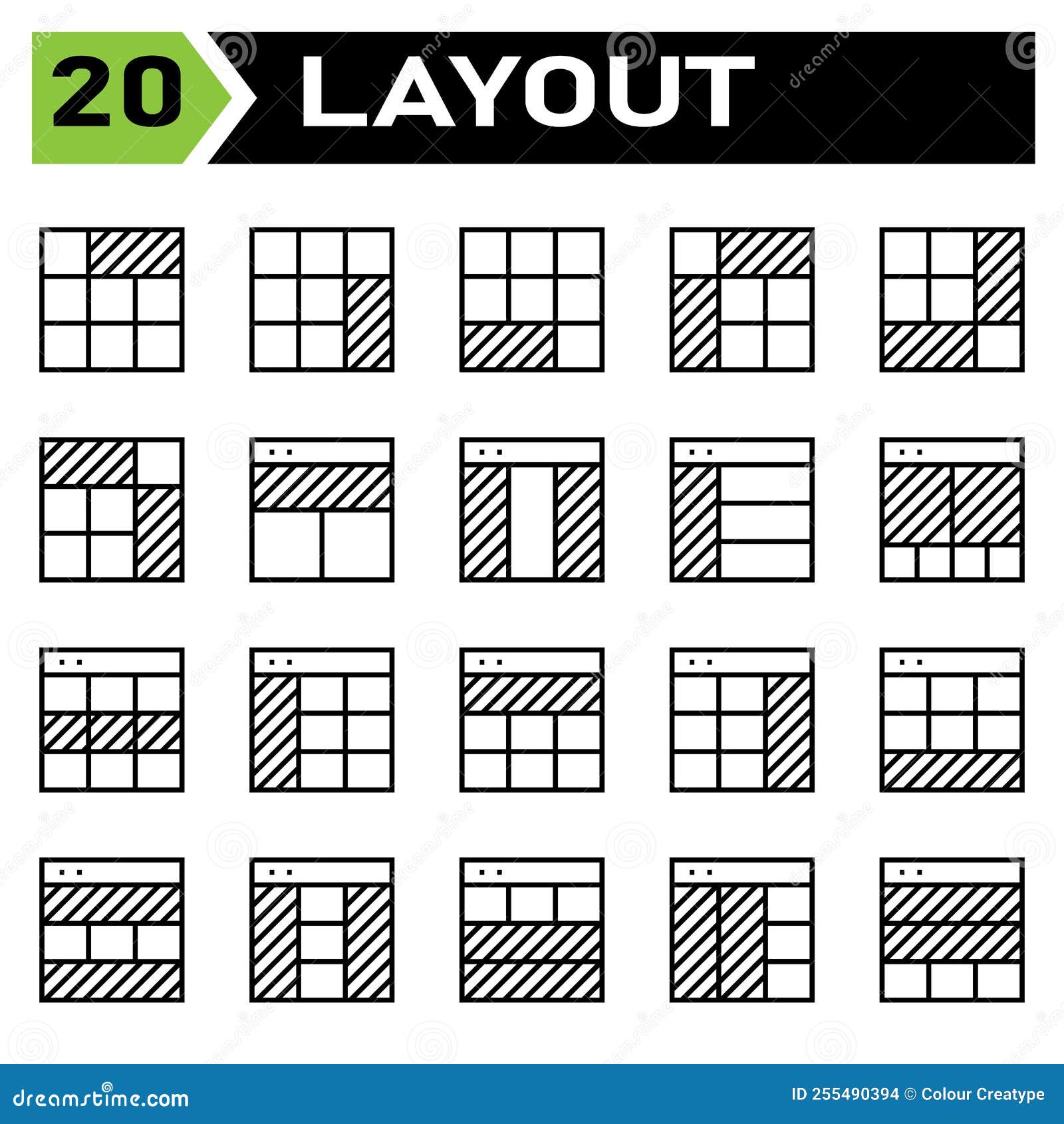 Layout Icon Set Include Layout, Grid, Dashboard, Interface, User ... Layout Icon Set Include Layout, Grid, Dashboard, Interface, User ...
