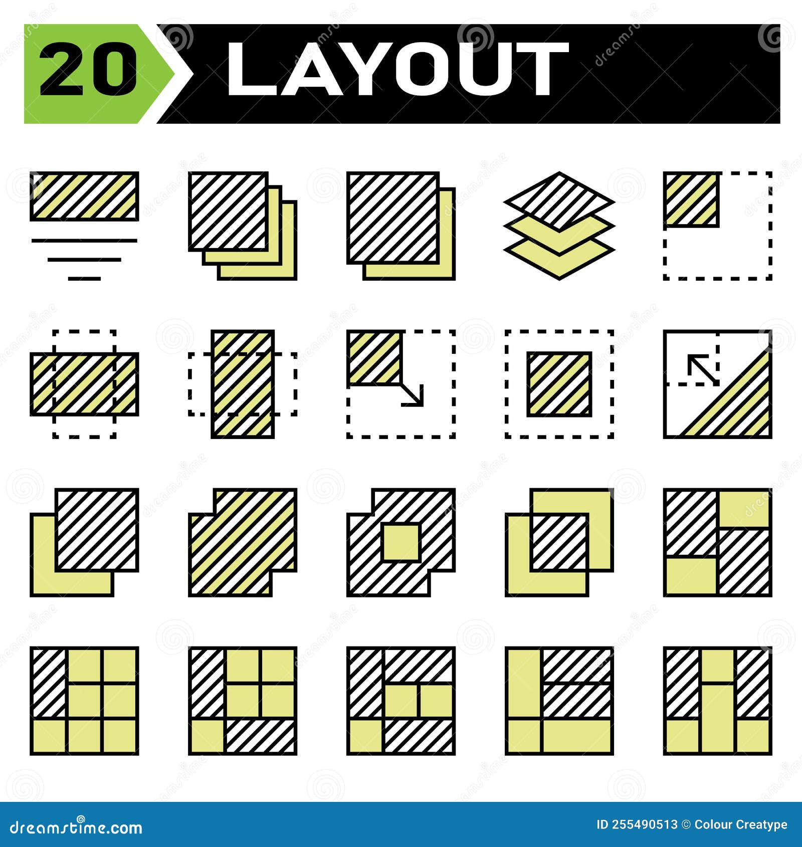 Layout Icon Set Include Layout, Grid, Dashboard, Interface, User ...