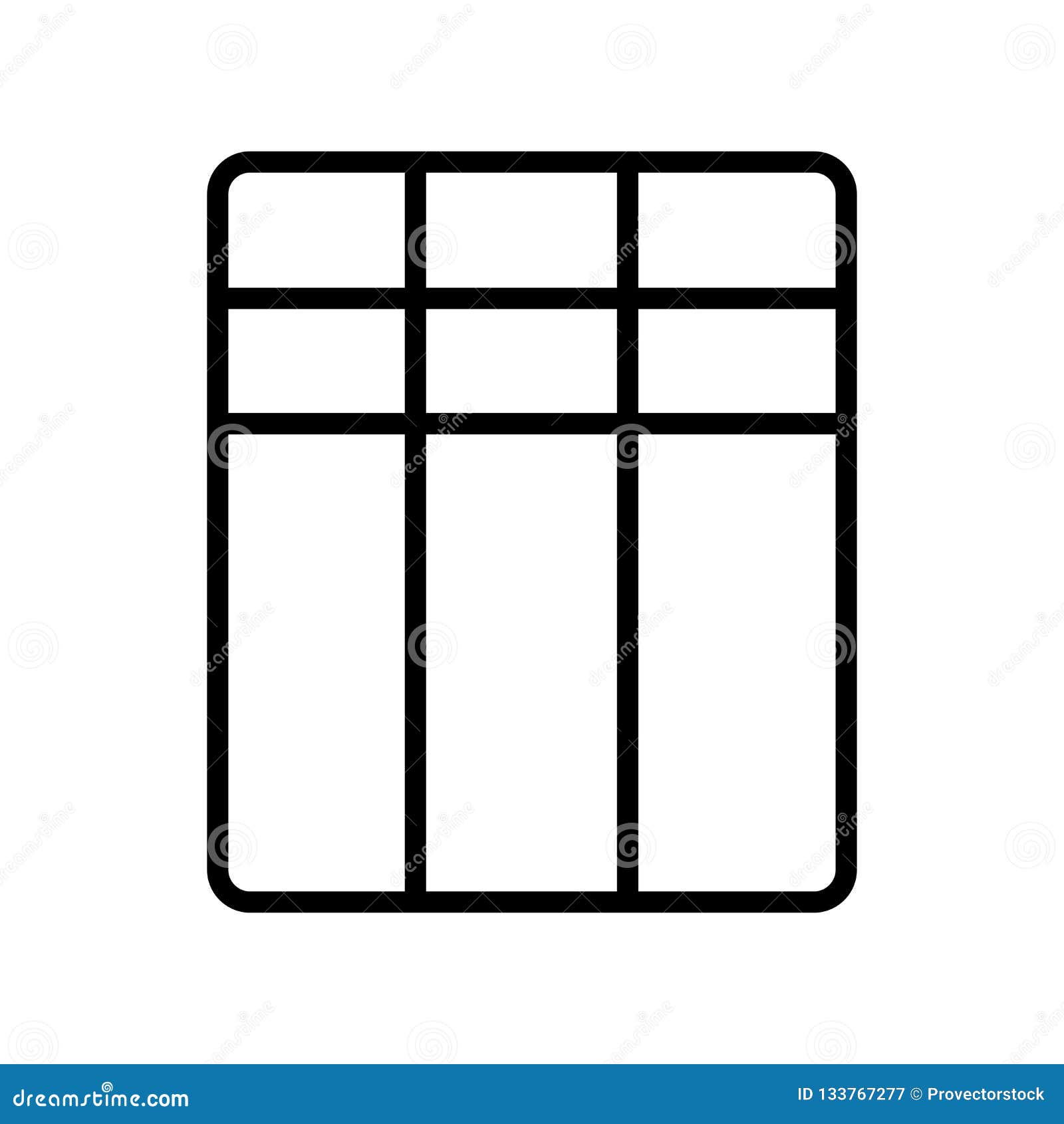 Layout Icon Vector Sign and Symbol Isolated on White Background Stock ...