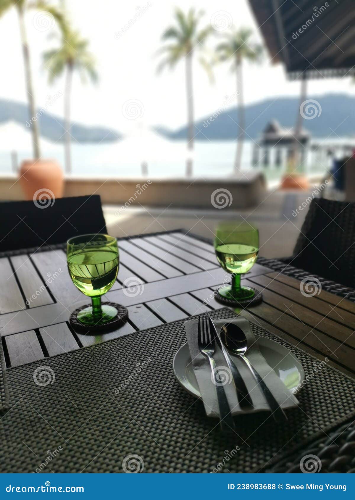 Layout of Food on the Dining Table Scene Stock Photo - Image of drink ...
