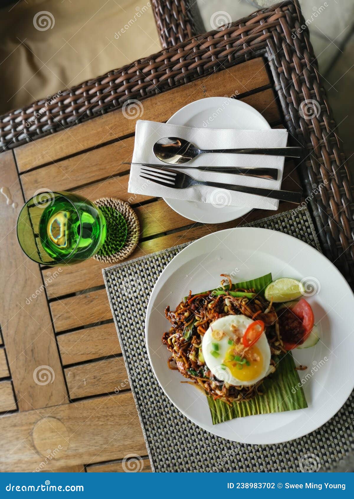 Layout of Food on the Dining Table Scene Stock Photo - Image of dining ...