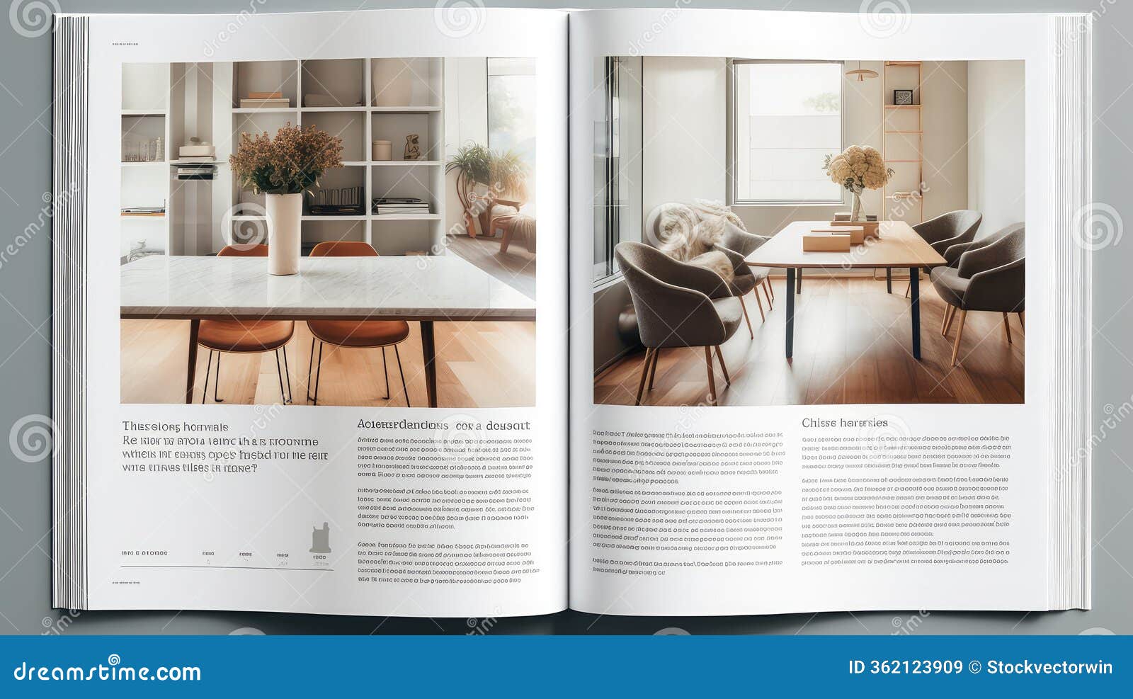 Layout Indesign Table Template Stock Illustration - Illustration of ...