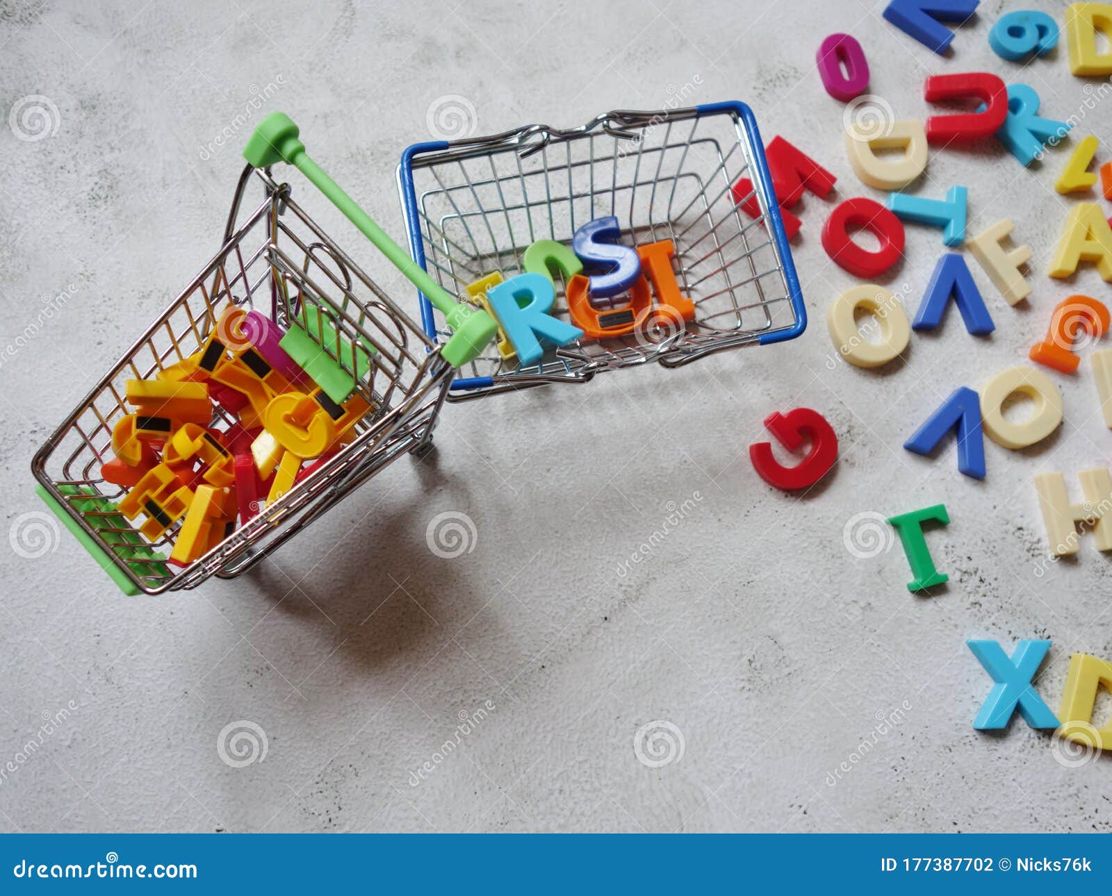 Layout of Colored Letters on the Topic of Knowledge and Education Stock ...