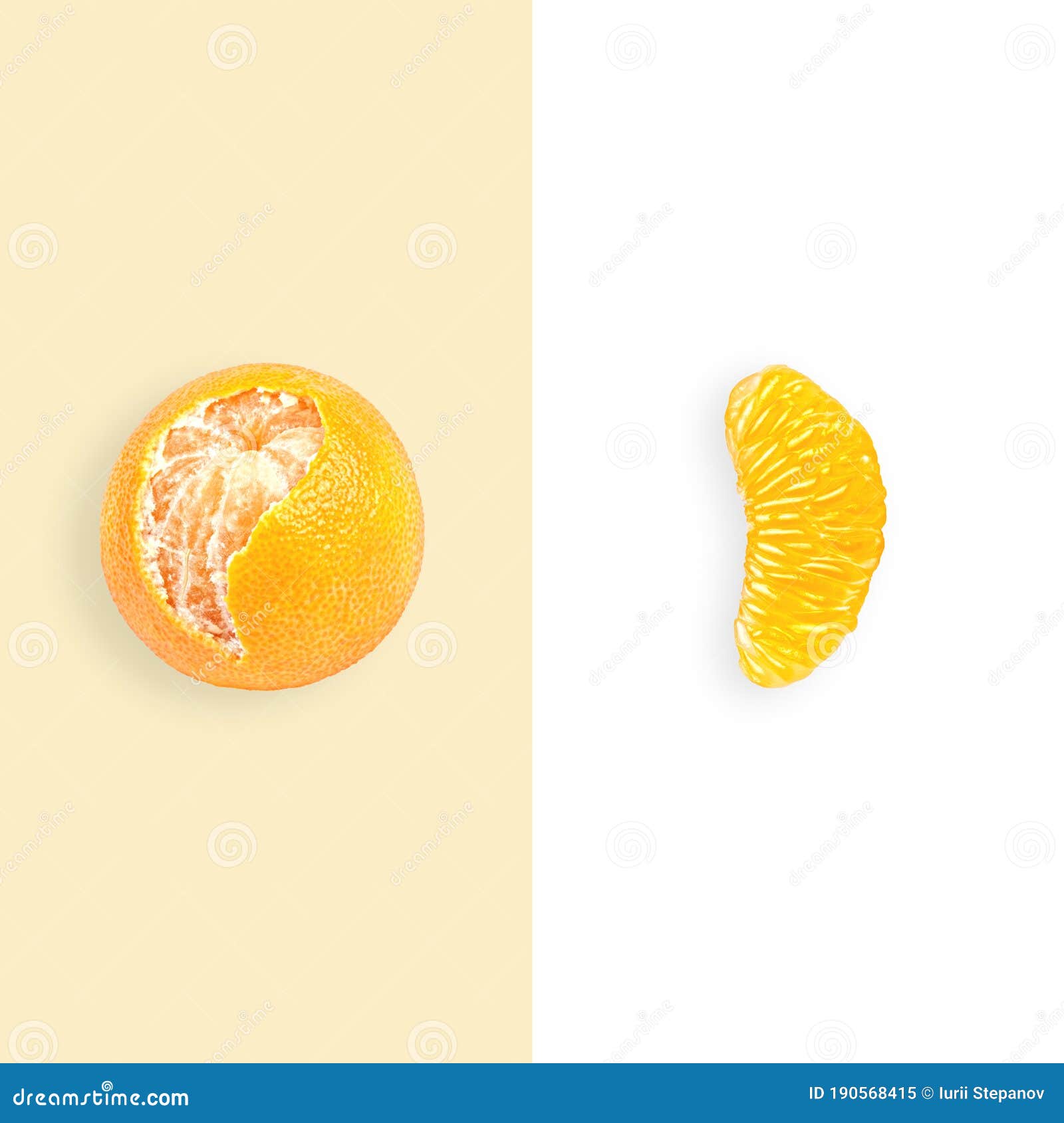 Layout of Mandarin. Creative Food Concept Stock Illustration ...