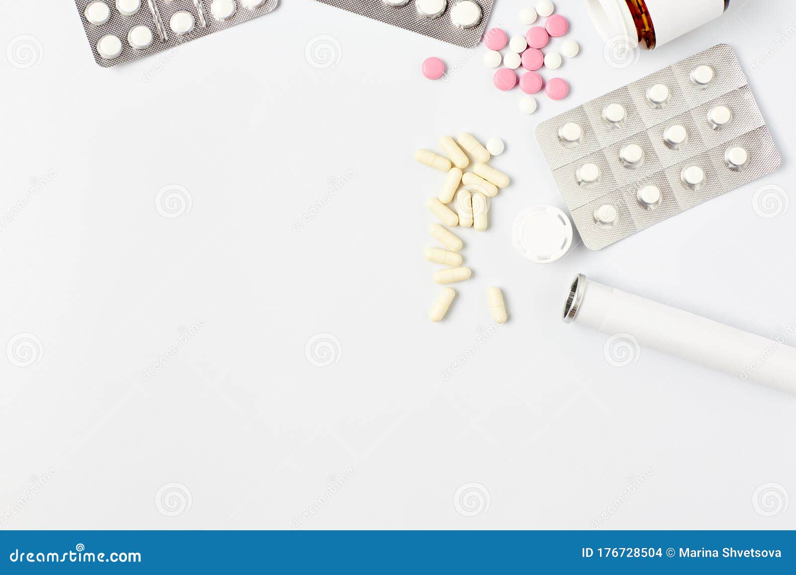 Layout on a Medical Topic. Various Types of Medicines. Development of ...