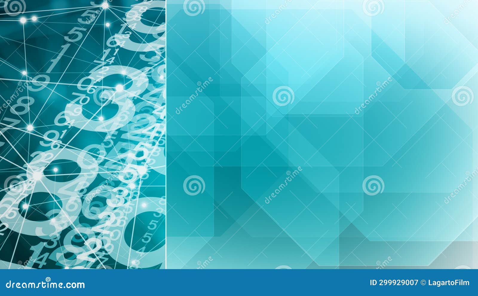 Presentation Layout with Random Numbers and Copy Space Creative Concept ...