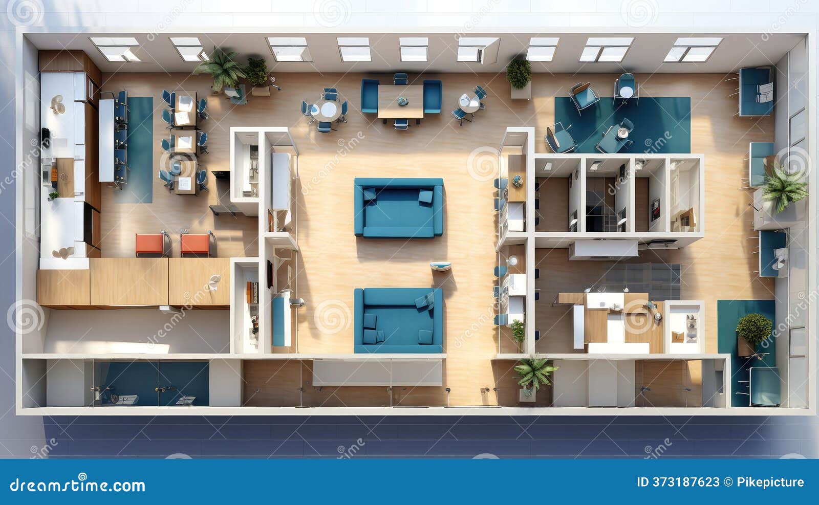 Layout Floorplan Overhead Outlined Interior Design Top View ...