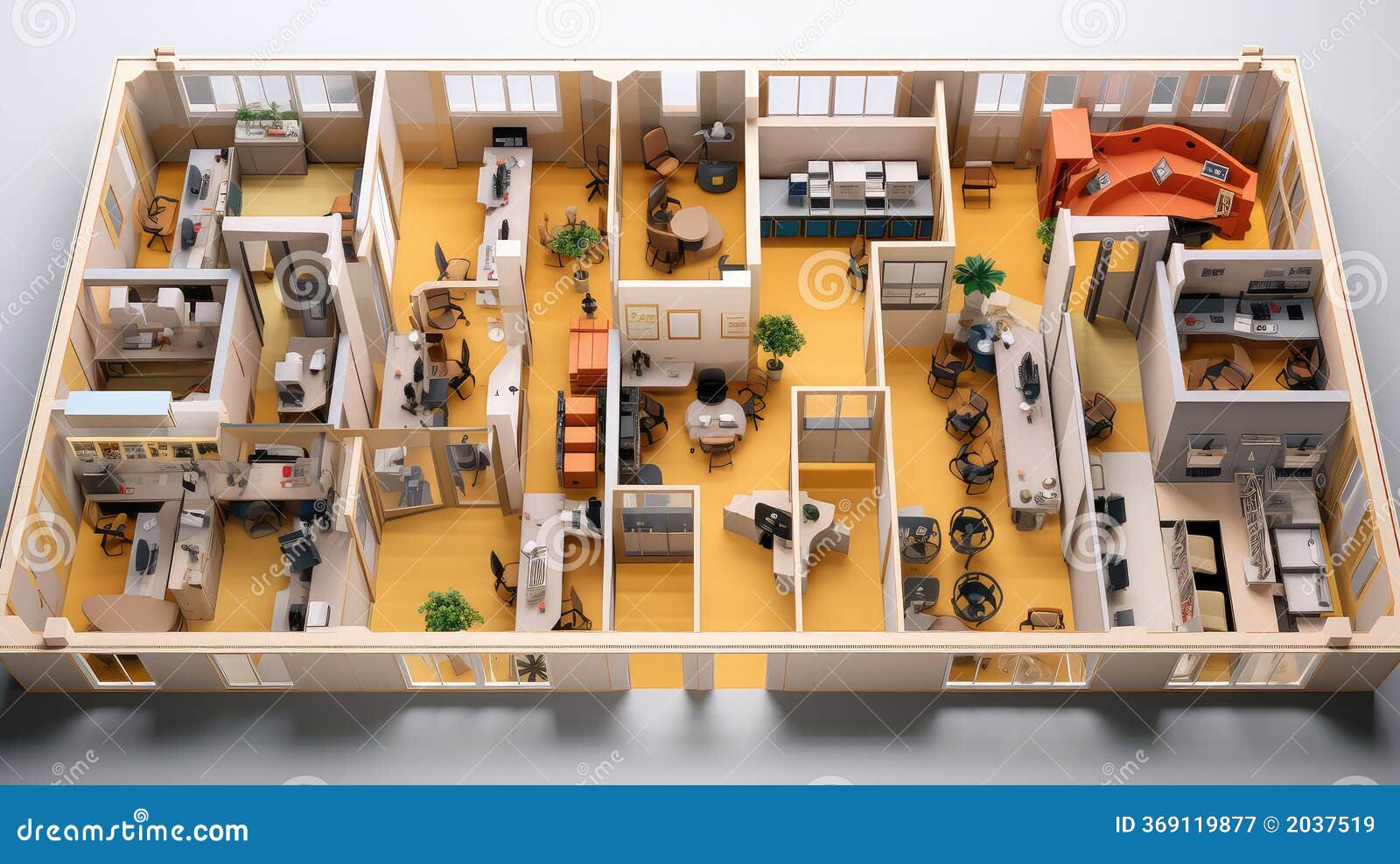 Layout Floorplan Overhead Outlined Interior Design Top View ...