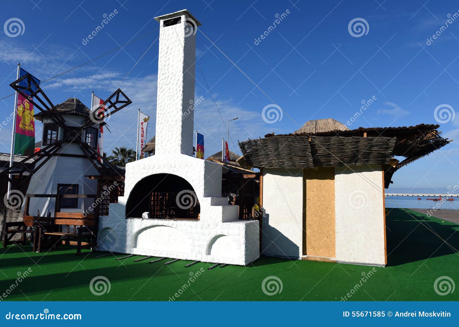 The Layout of the Old Village Stock Image - Image of village, sochi ...