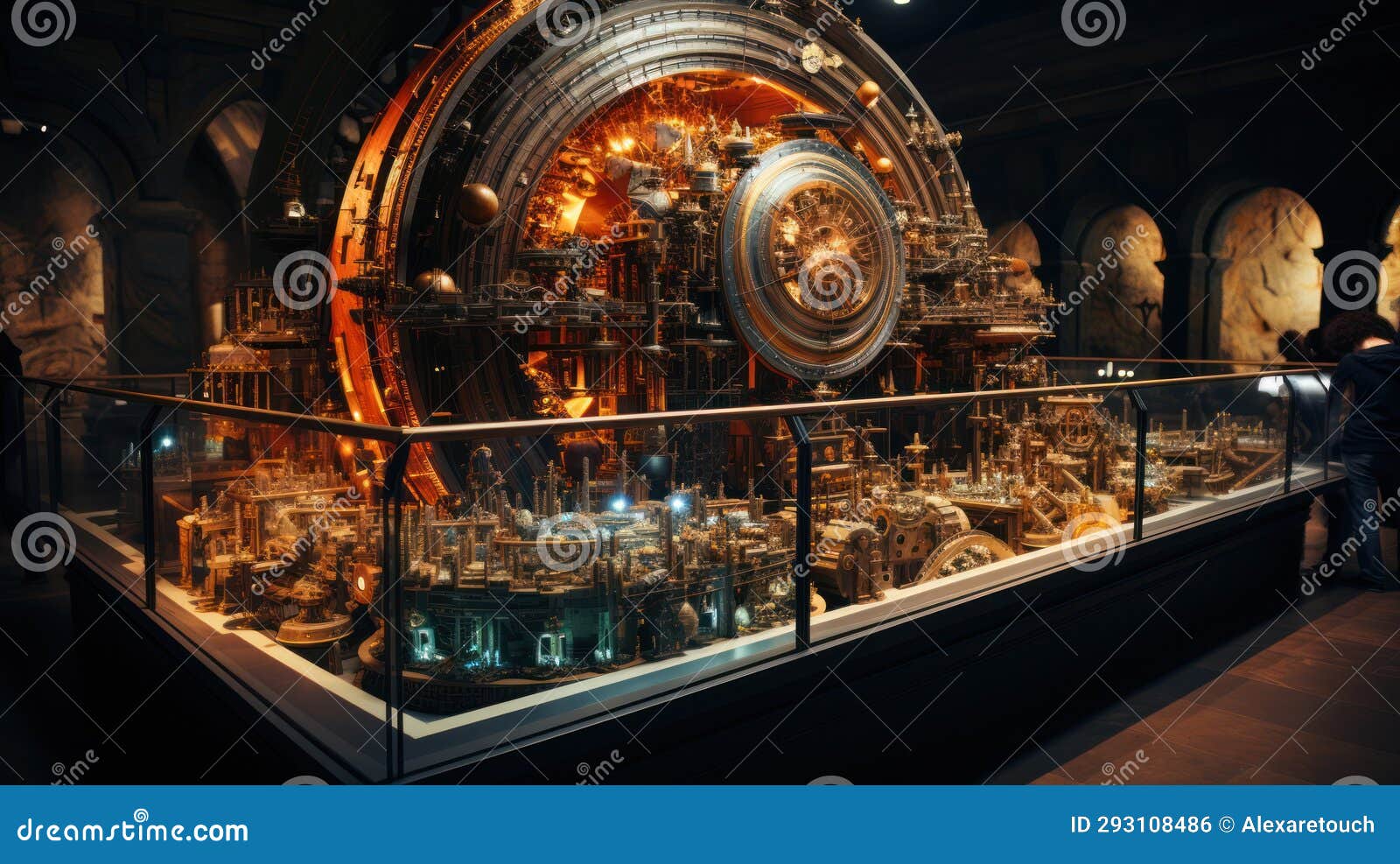 Layout of the Particle Accelerator in the Museum. Stock Photo - Image ...