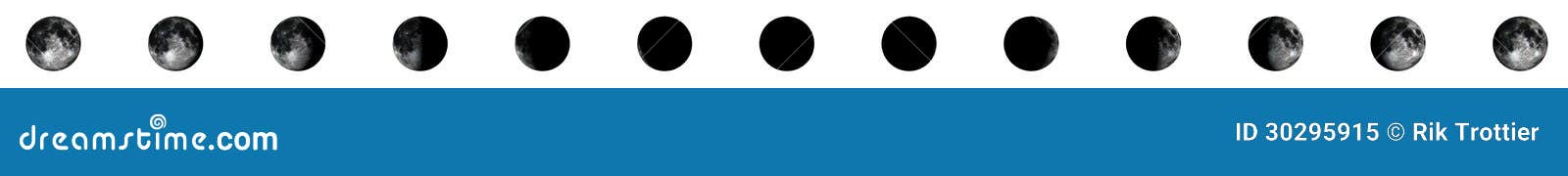 13 Moon phases stock illustration. Illustration of travel - 30295915