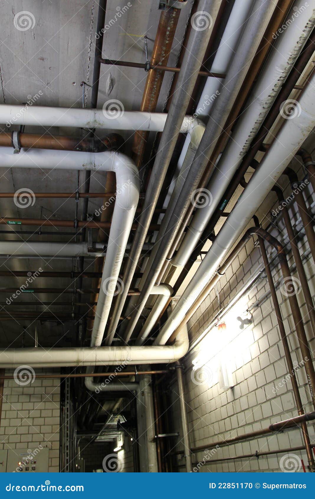 Layout of pipes stock photo. Image of pipes, plumbing - 22851170