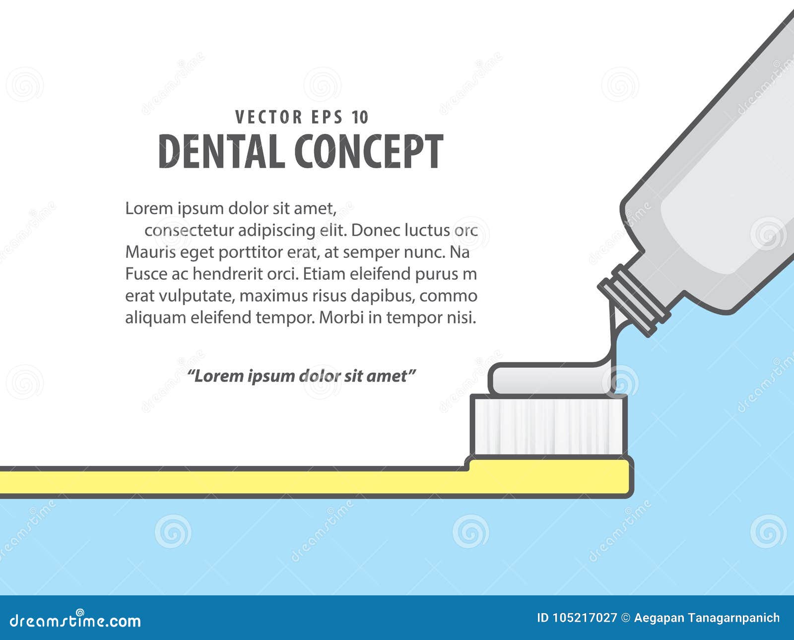 Layout Prepare Toothpaste on Toothbrush before Brushing Teeth Stock ...
