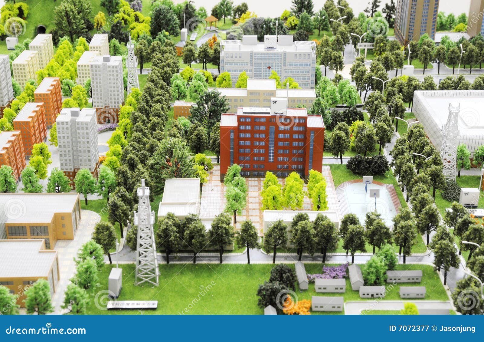 Layout of Residential Building Stock Image - Image of living, apartment ...