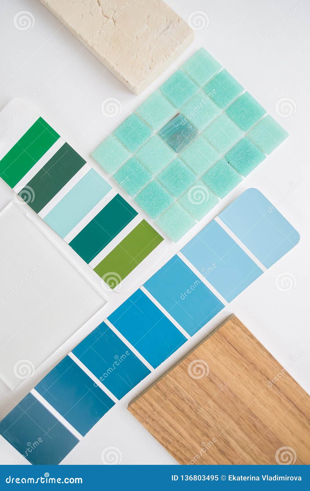 Layout of Samples of Materials, Selection of Materials, Selection Stock ...