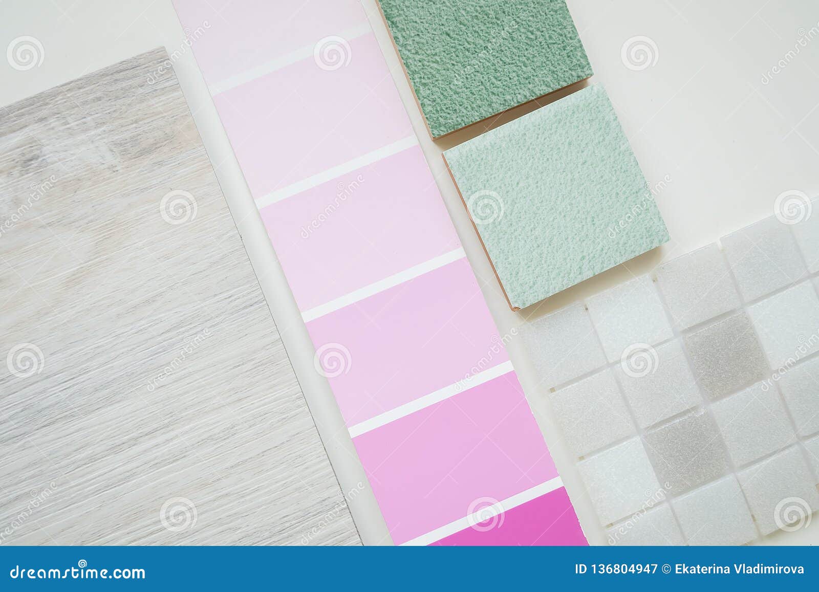 Layout of Samples of Materials, Selection of Materials, Selection Stock ...