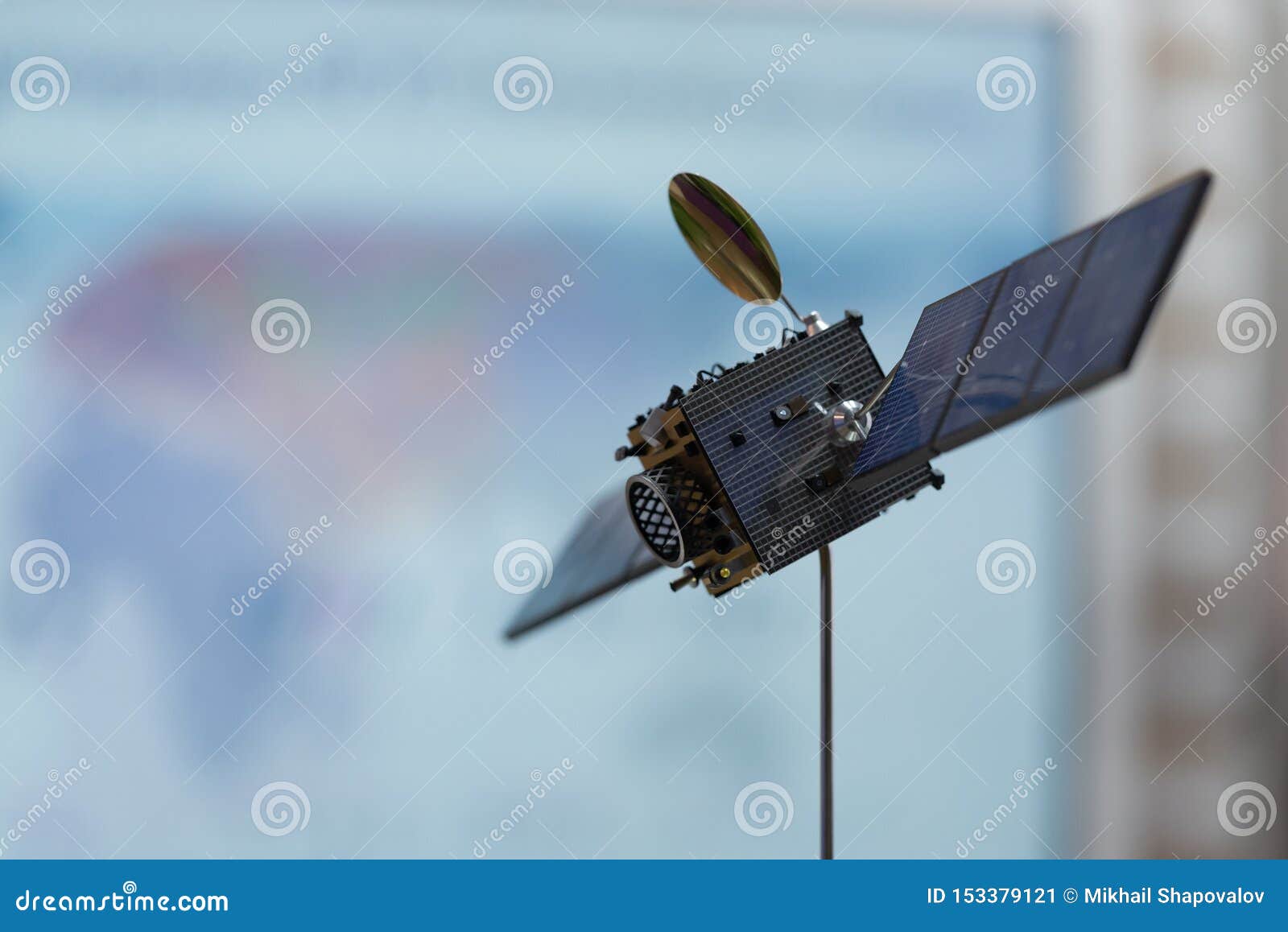 The Layout of the Satellite Stock Image - Image of small, panels: 153379121