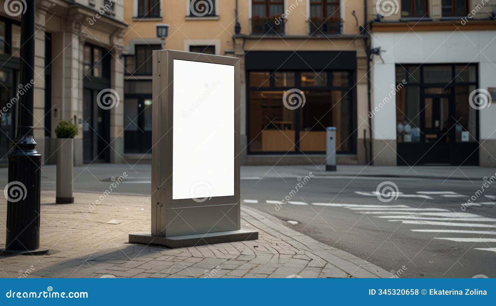 Layout of a Separate Information Kiosk with a Large Screen. Digital ...
