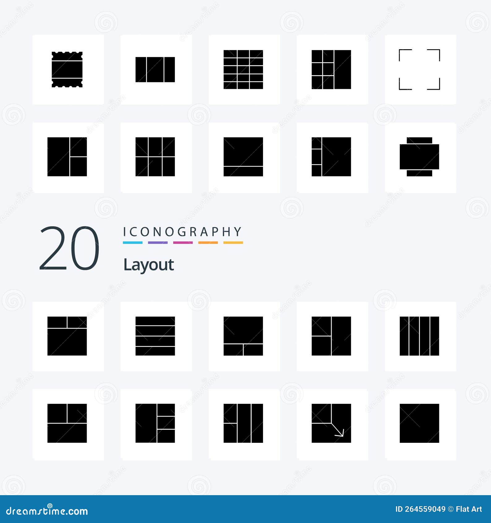 20 Layout Solid Glyph Icon Pack Like Rotate Layout Layout Full Screen ...