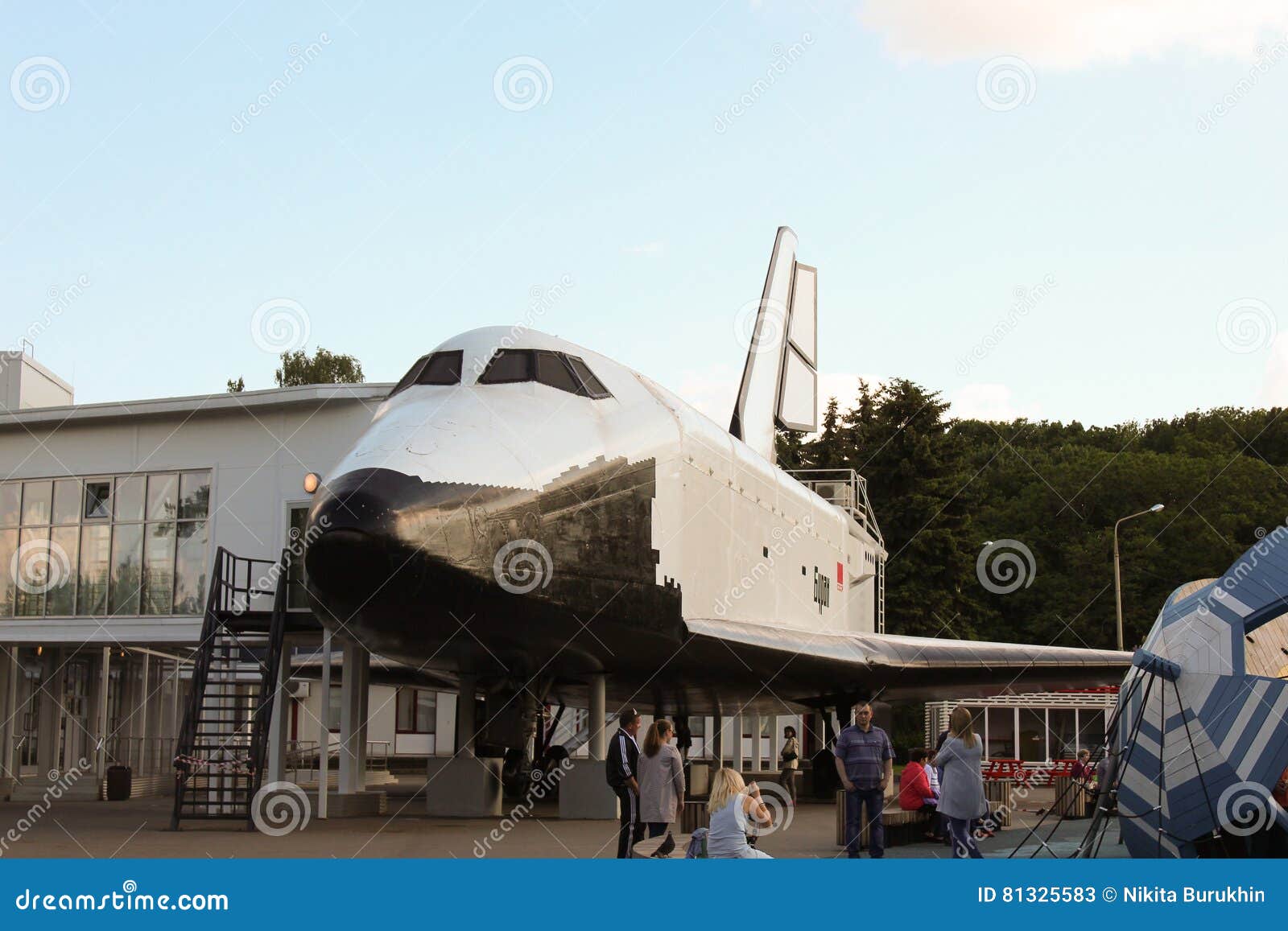 The Layout Soviet Space Shuttle Buran at the VDNKh VVC Editorial Stock ...