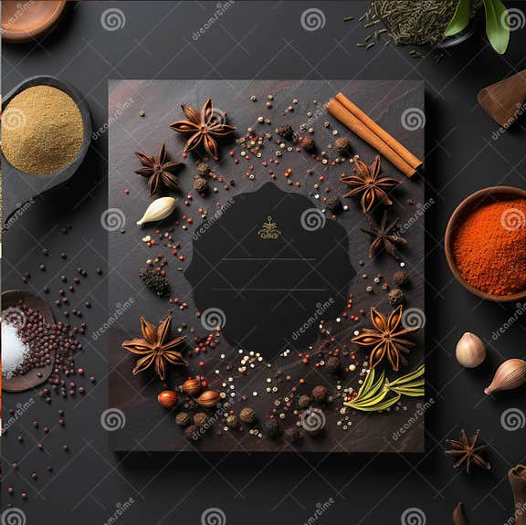 Layout of Spice Pack, Mockup Stock Illustration - Illustration of ...