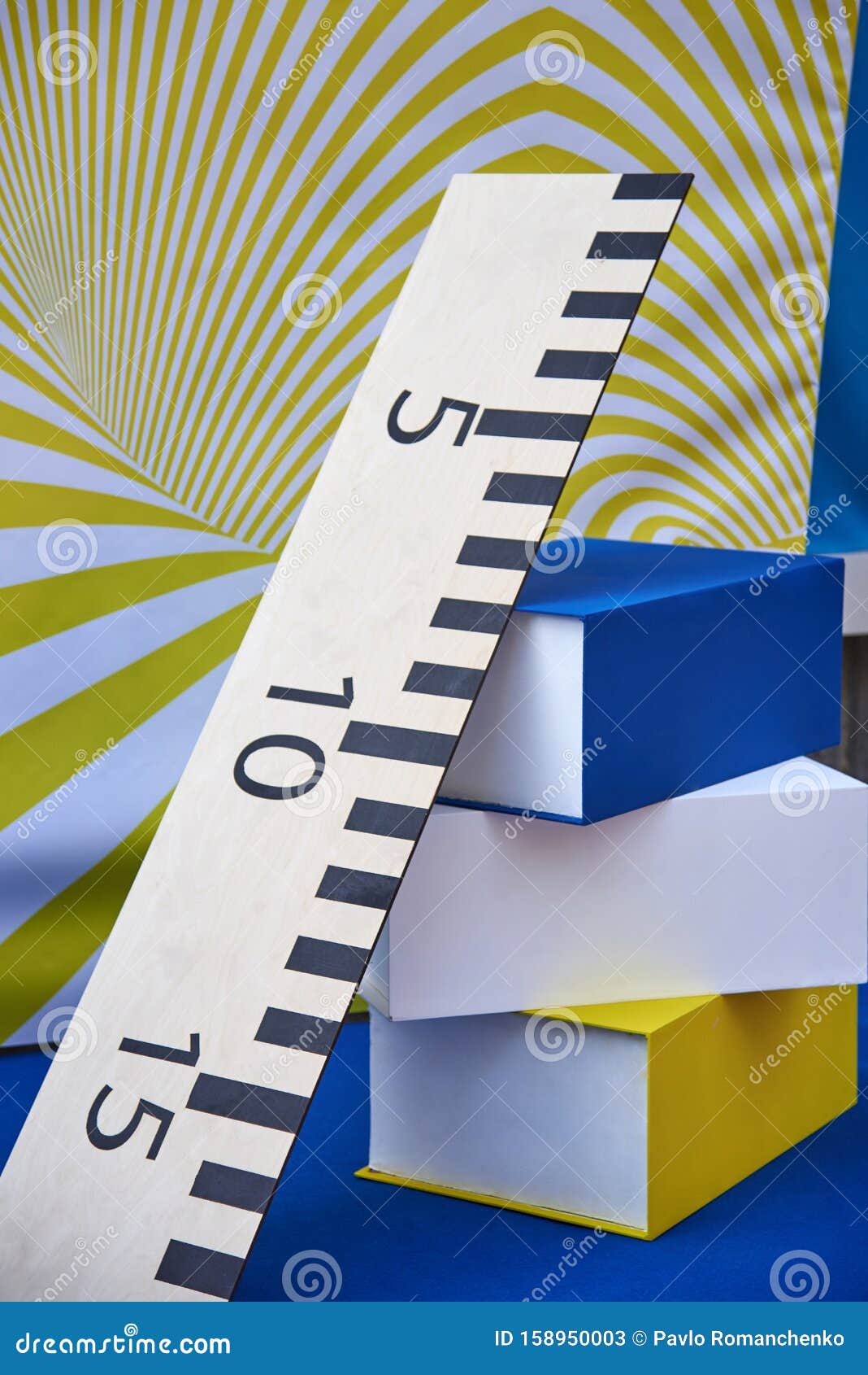 Layout of a Stack of Books and a Ruler, Concept of Learning at School ...