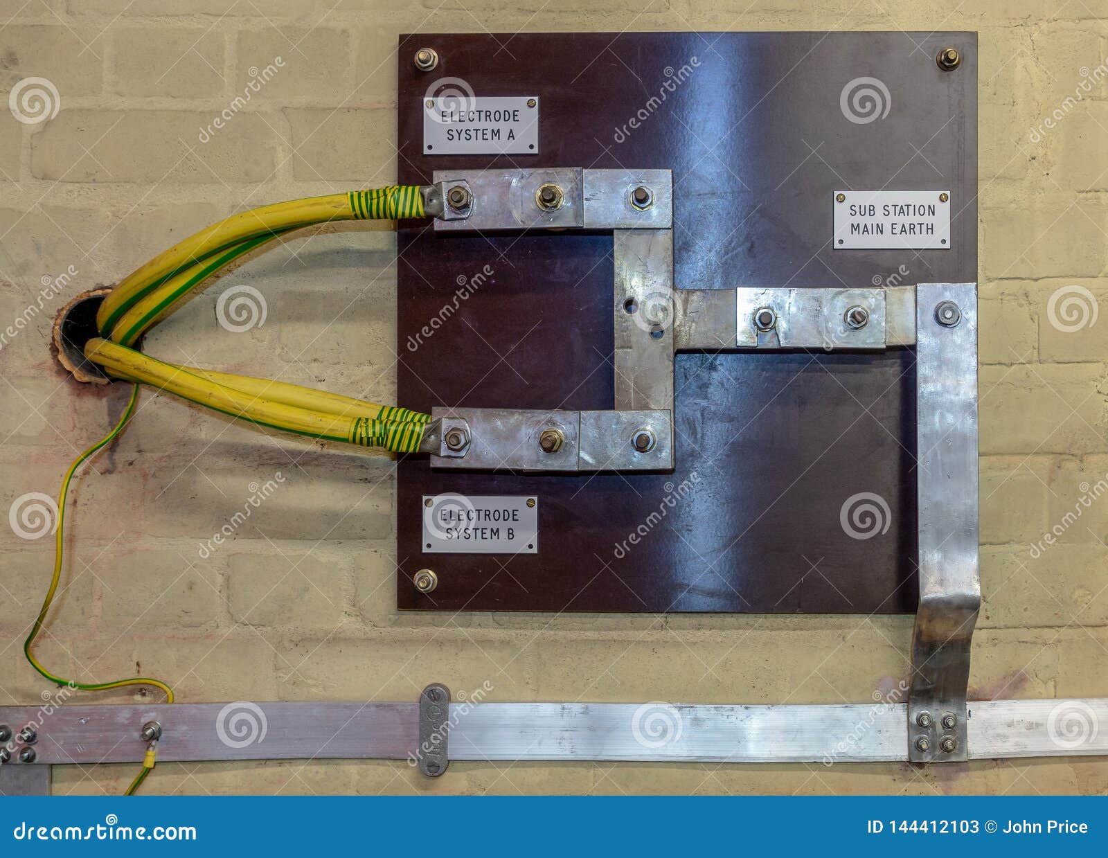 Layout of a Substation Earthing System Stock Image - Image of building ...