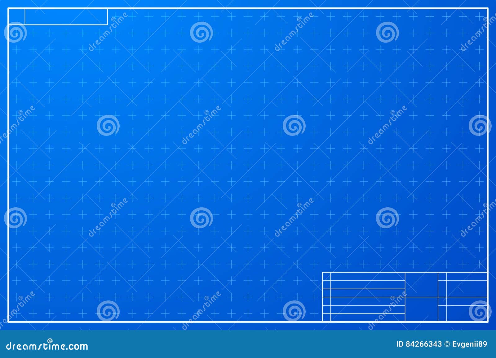 Layout Template in Blueprint Style Stock Illustration - Illustration of ...