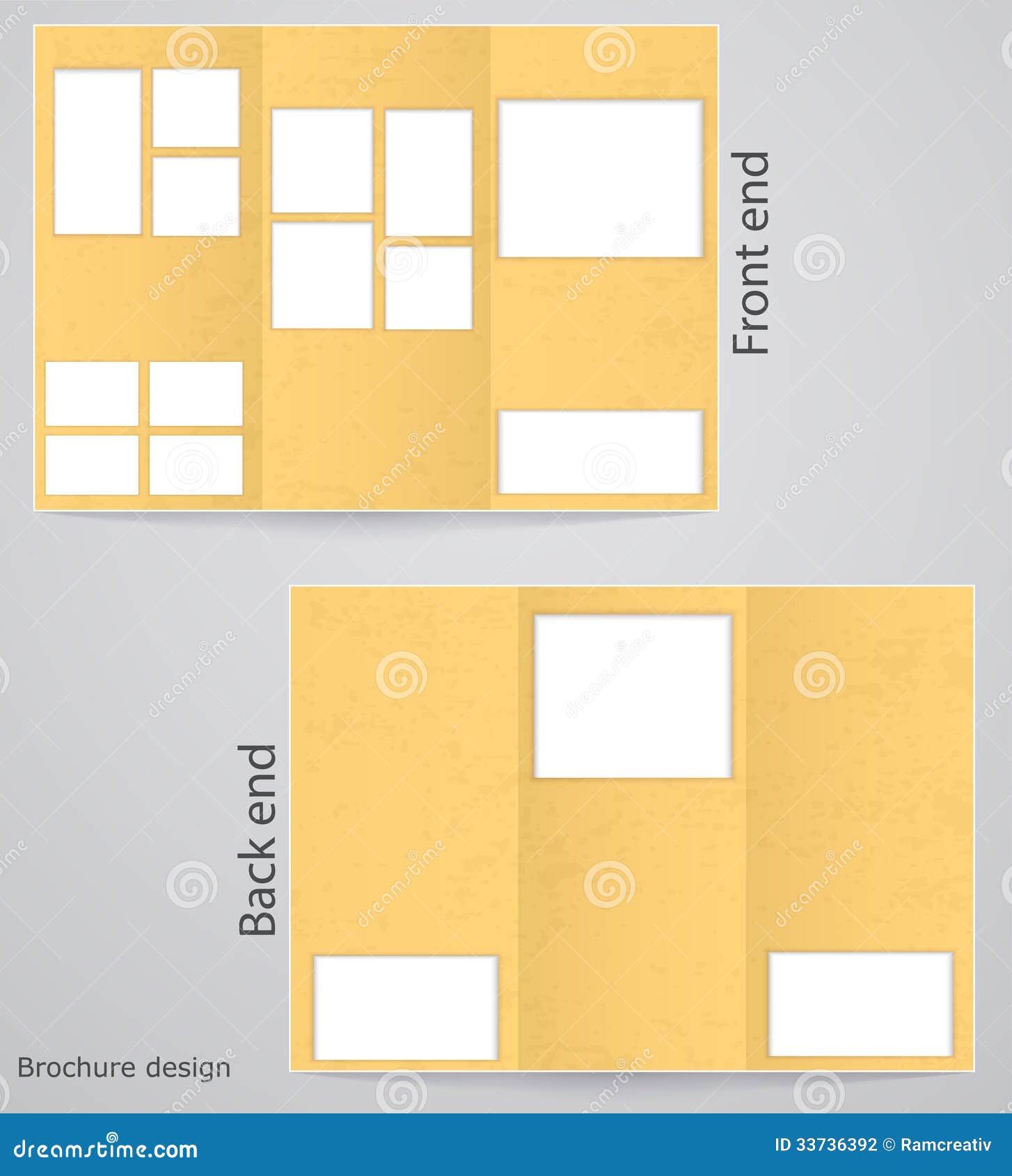 Layout tri-fold brochures stock vector. Illustration of catalog - 33736392