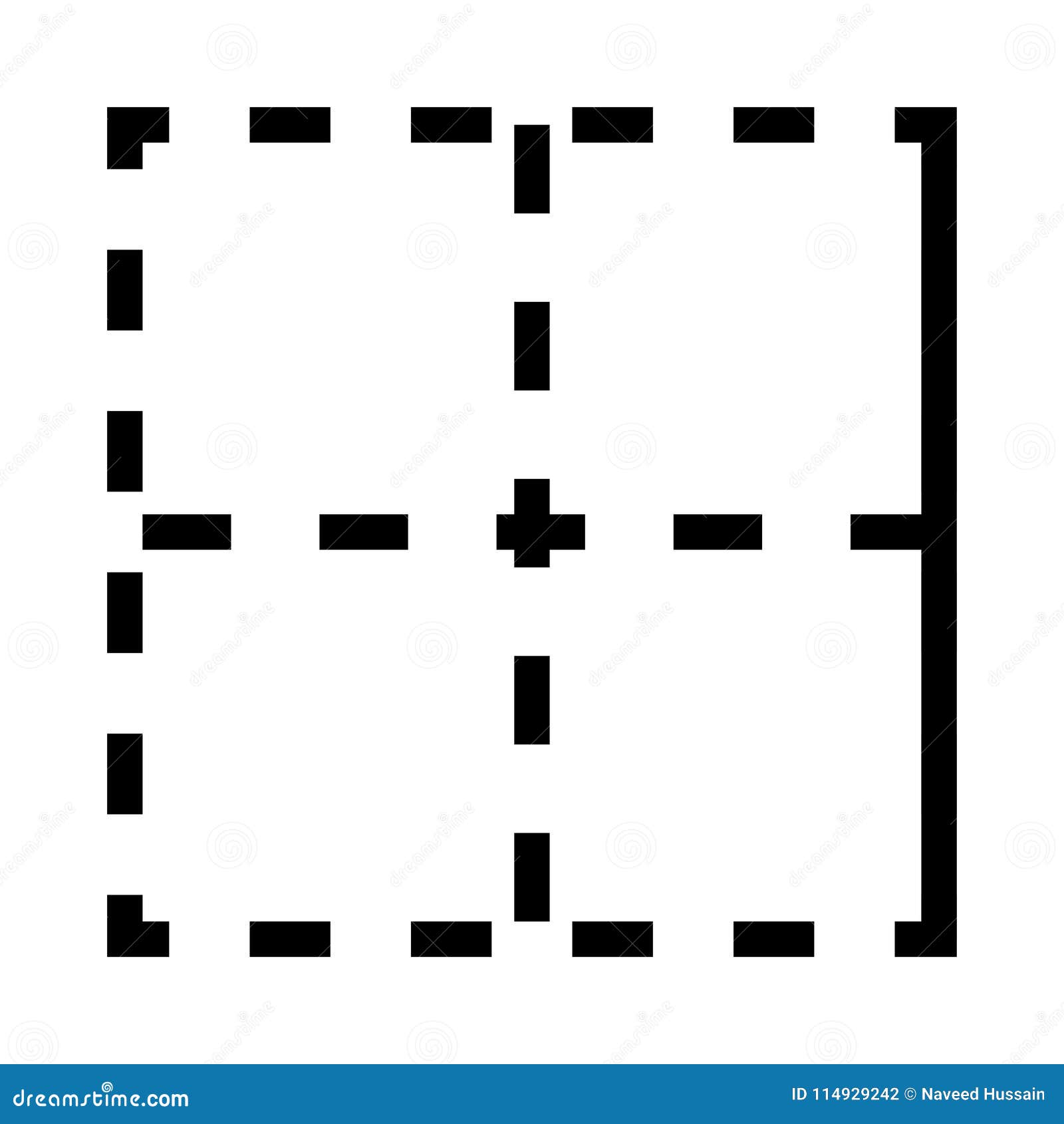 Layout vector line icon stock vector. Illustration of design - 114929242