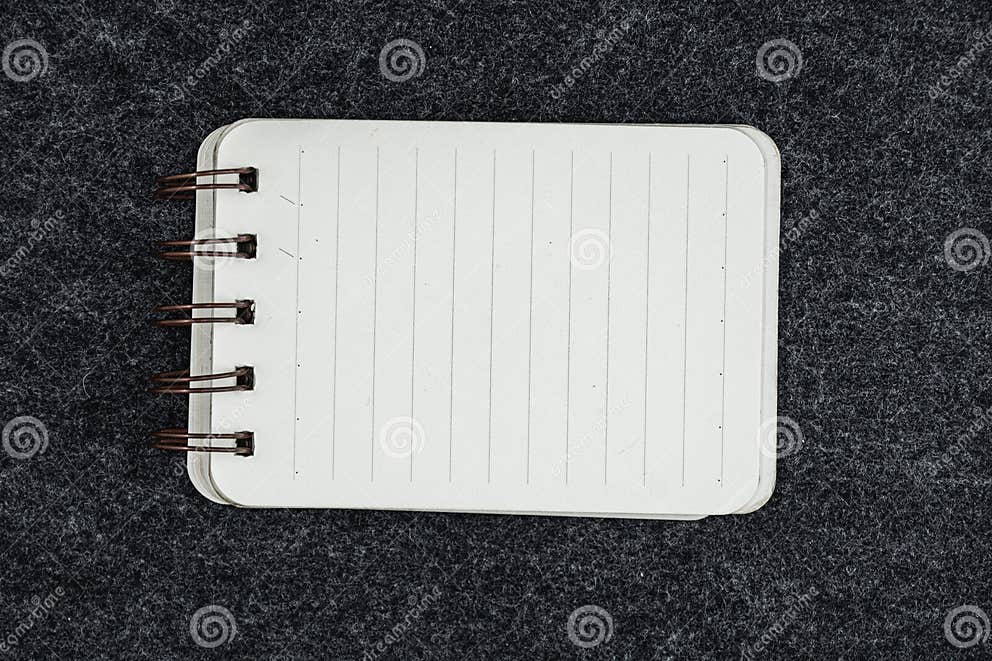Layout of White Book, Notebook, Notebook, Blank Notebook Cover on Gray ...