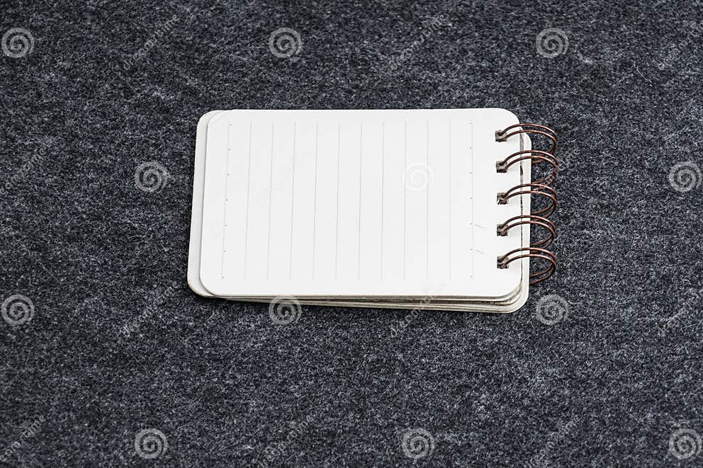Layout of White Book, Notebook, Notebook, Blank Notebook Cover on Gray ...