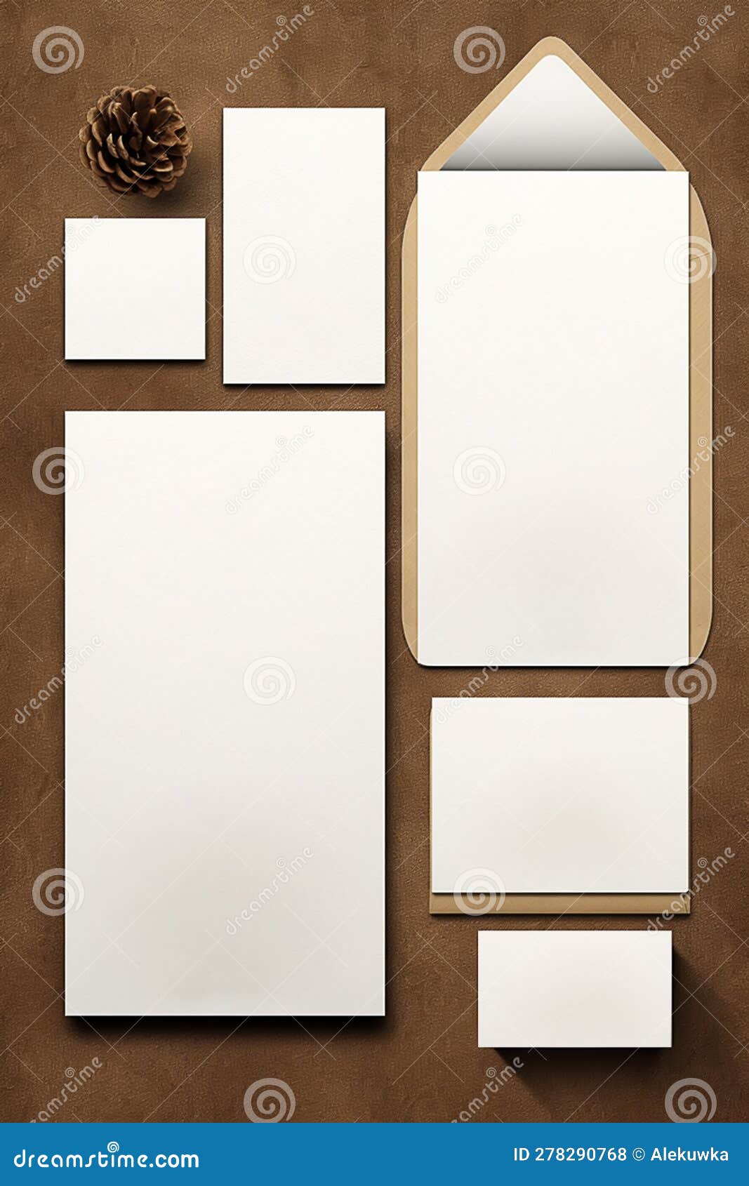 Layout of White Cards, Mockup Cards, Layout of Business Papers Stock ...