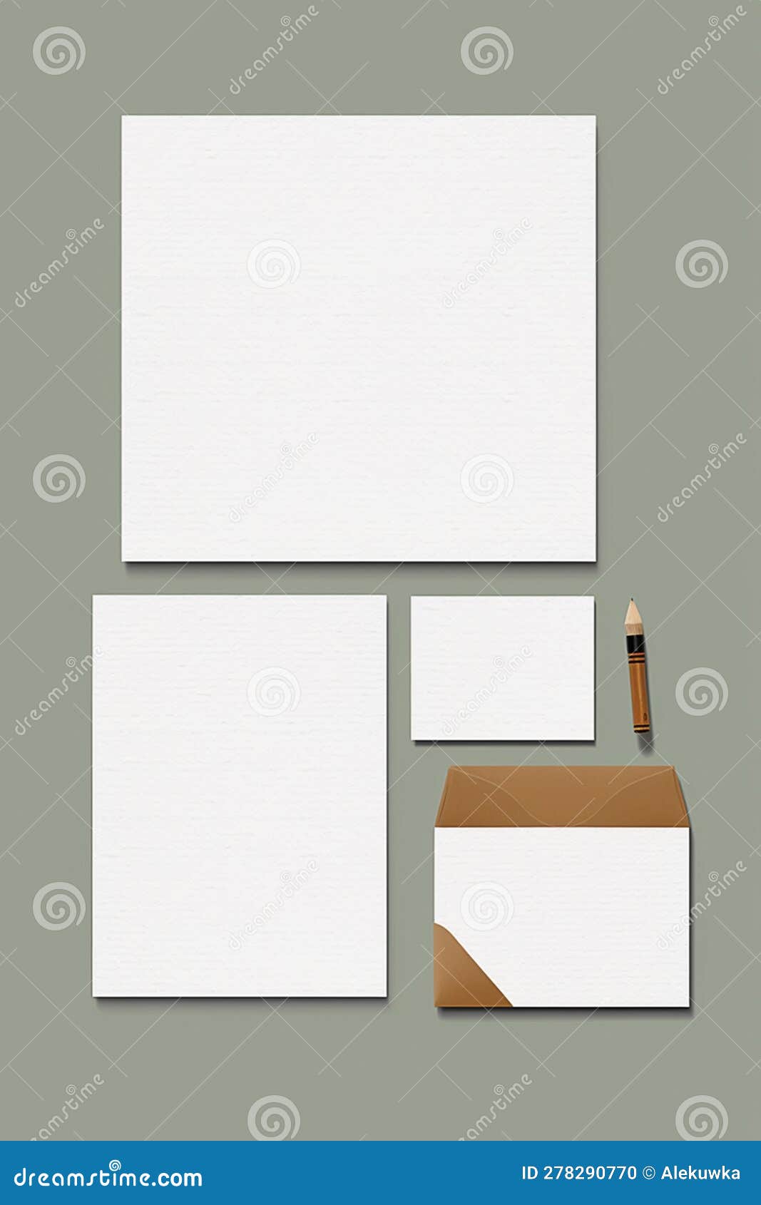 Layout of White Cards, Mockup Cards, Layout of Business Papers Stock ...