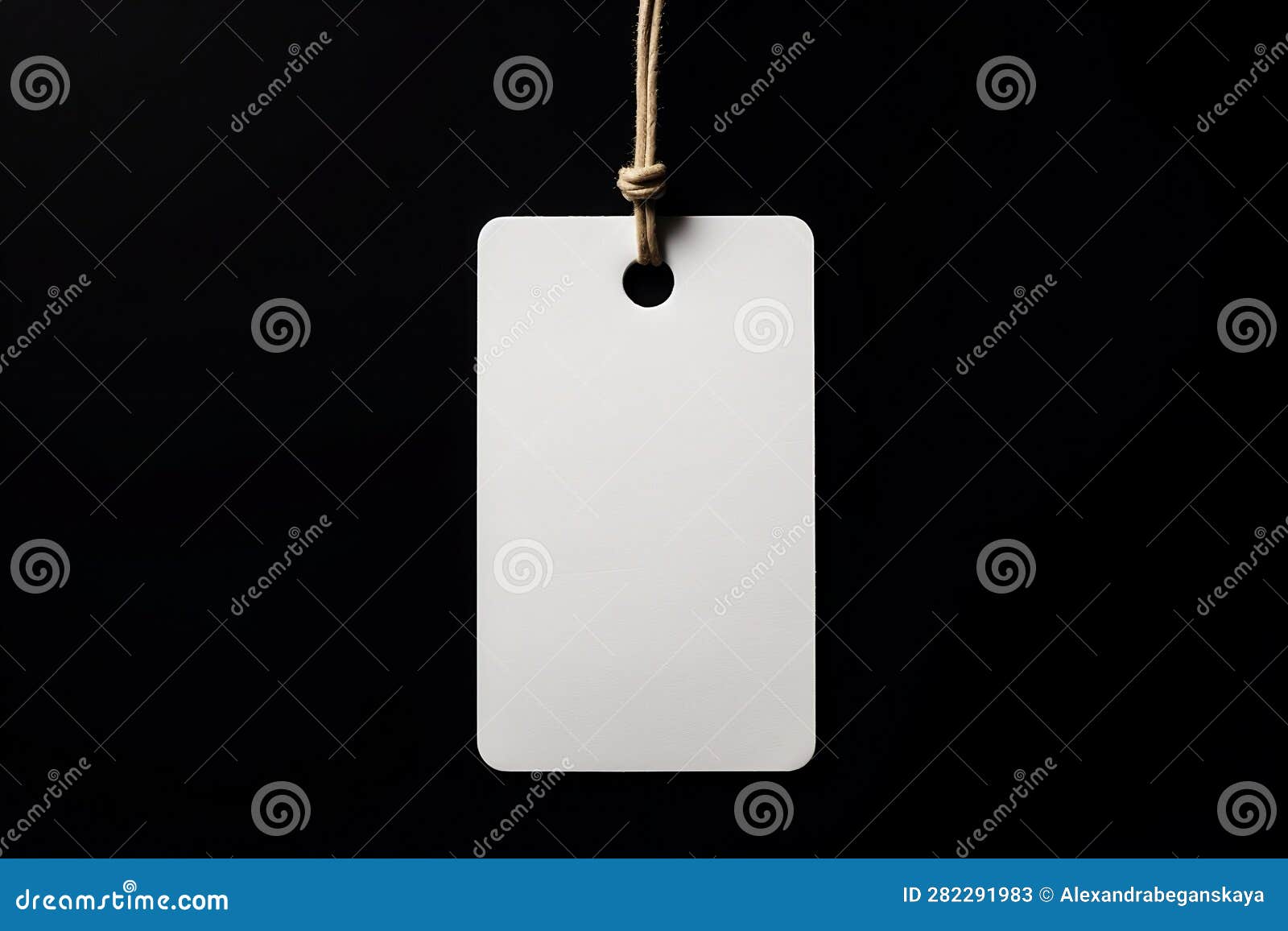 Layout of a White Empty Tag Stock Illustration - Illustration of ...