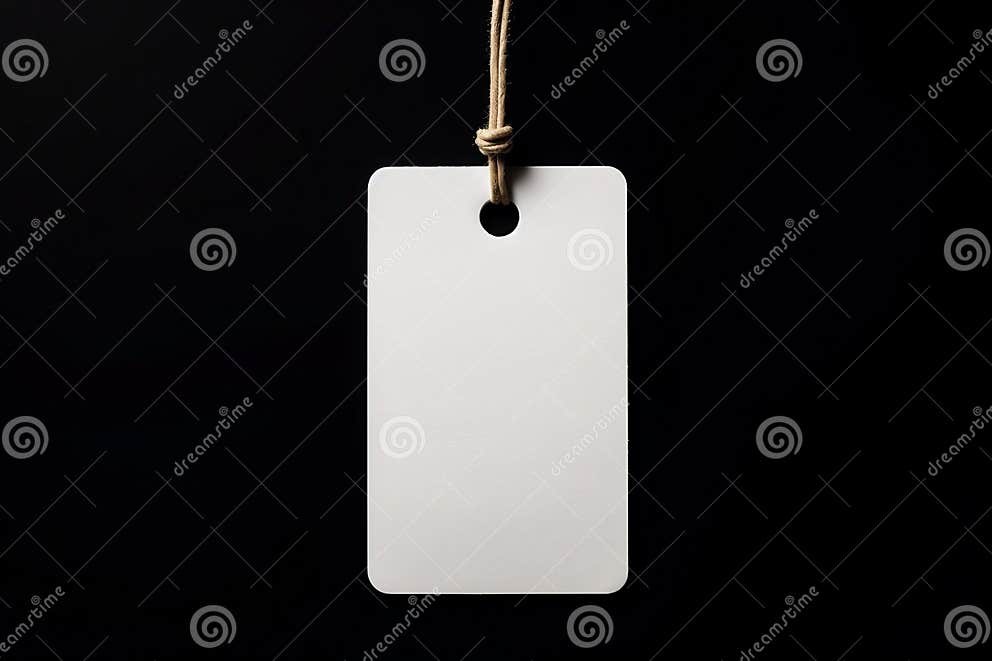 Layout of a White Empty Tag Stock Illustration - Illustration of ...