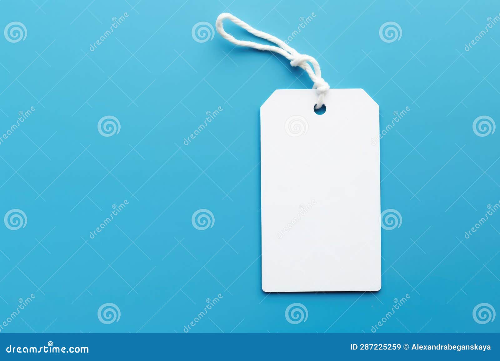 Layout of a White Empty Tag Stock Illustration - Illustration of ...