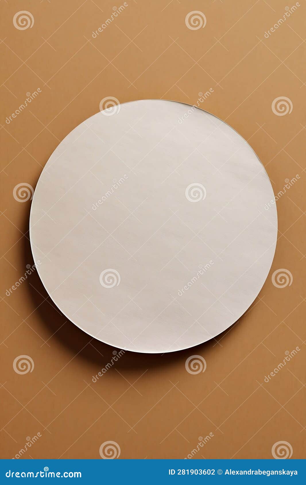 The Layout is a White Round Paper Sticker Stock Illustration ...