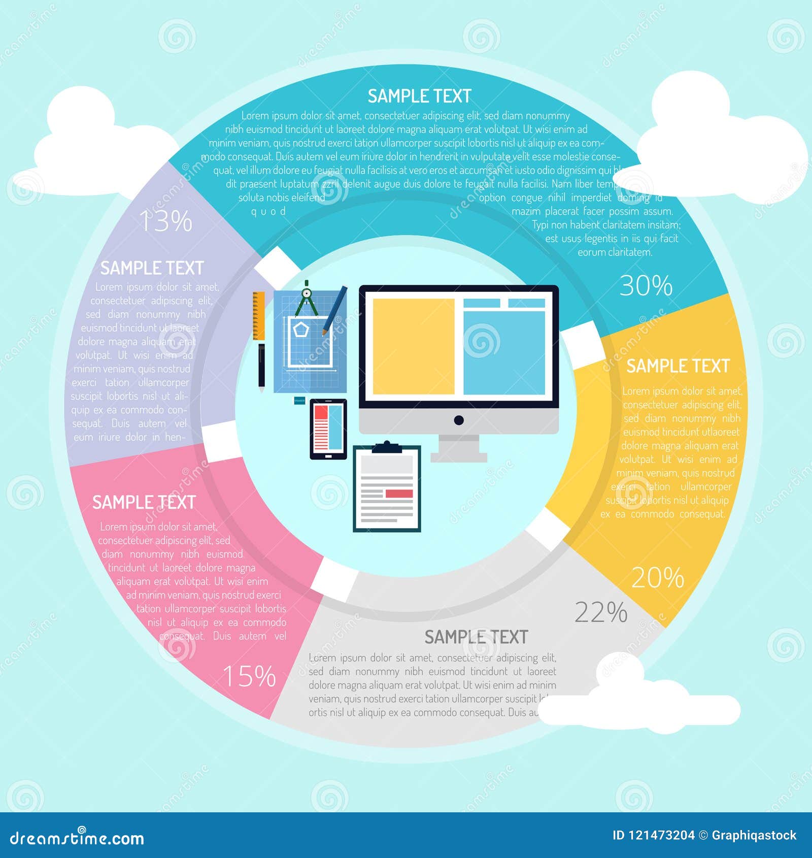 Layouting Design Infographic Stock Vector - Illustration of business ...