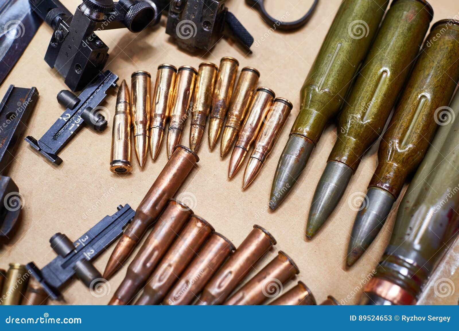 World War II Ammo Bomb, Artillery And Aviation Ammunition Royalty-Free ...