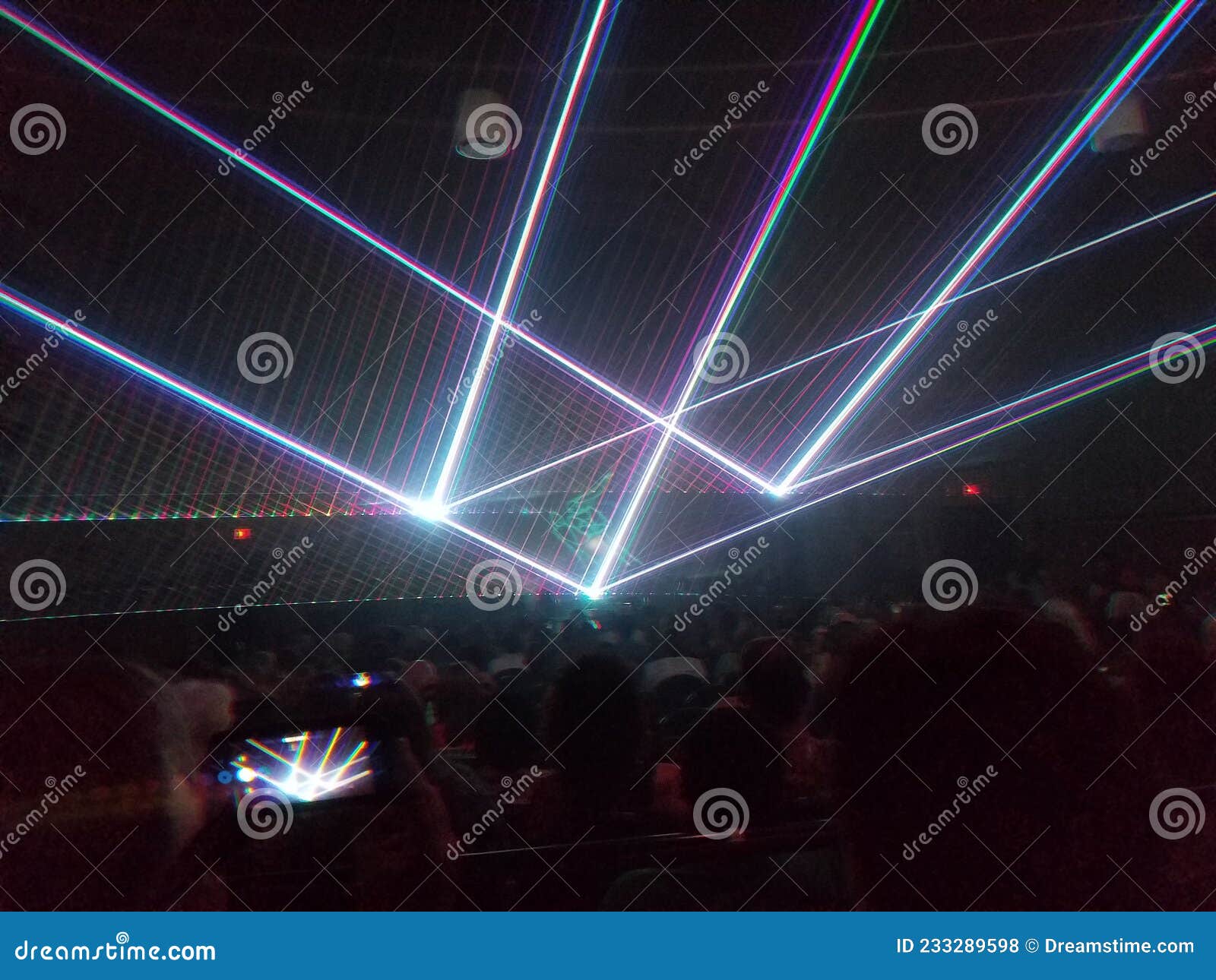 Lazer light show stock photo. Image of lazer, light - 233289598