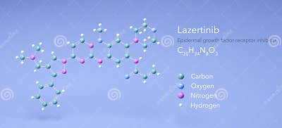 Lazertinib Molecule, Molecular Structures, Epidermal Growth Factor ...